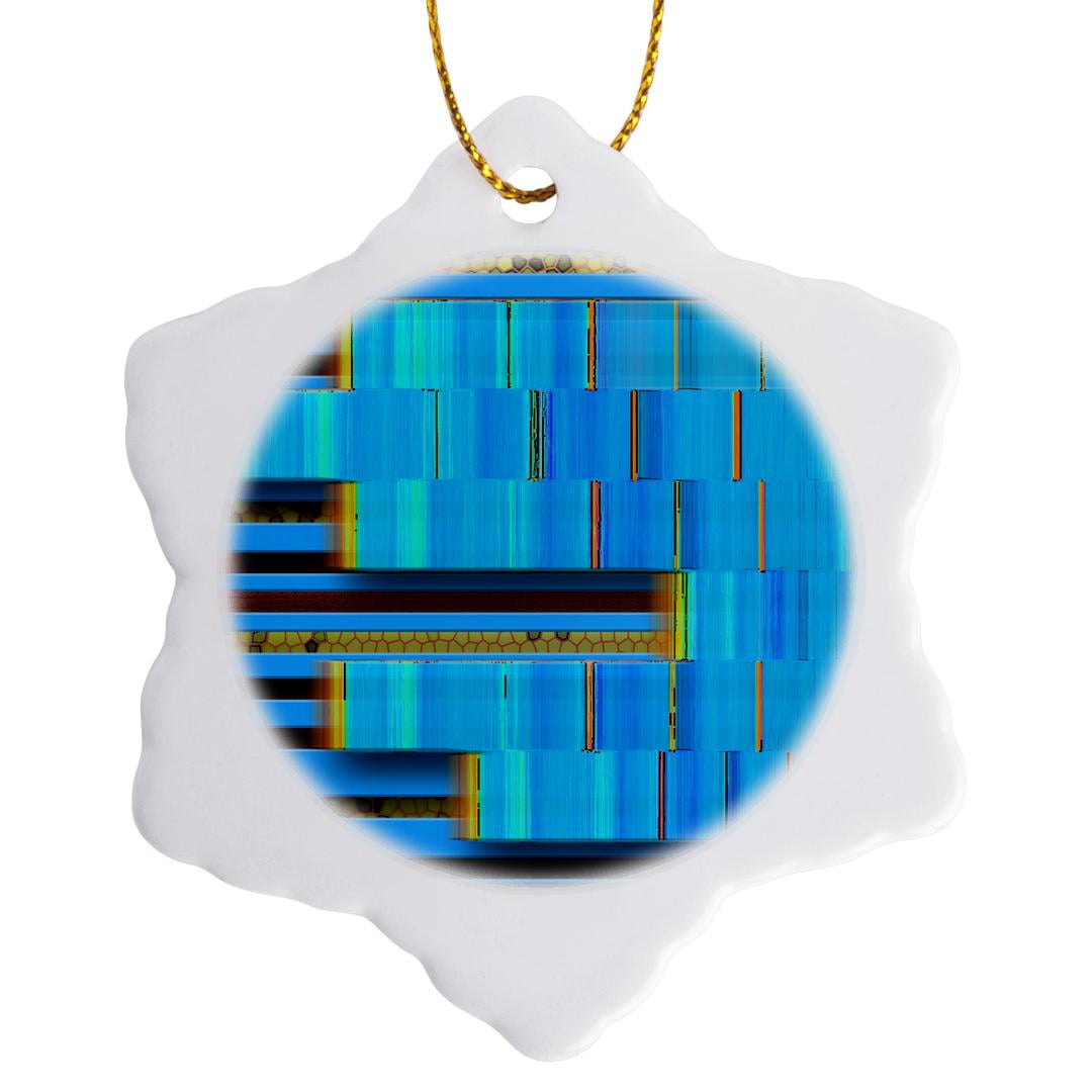 3drose, Layers of Blue on Stained Glass Gold Making a Cool Design, 3 ...