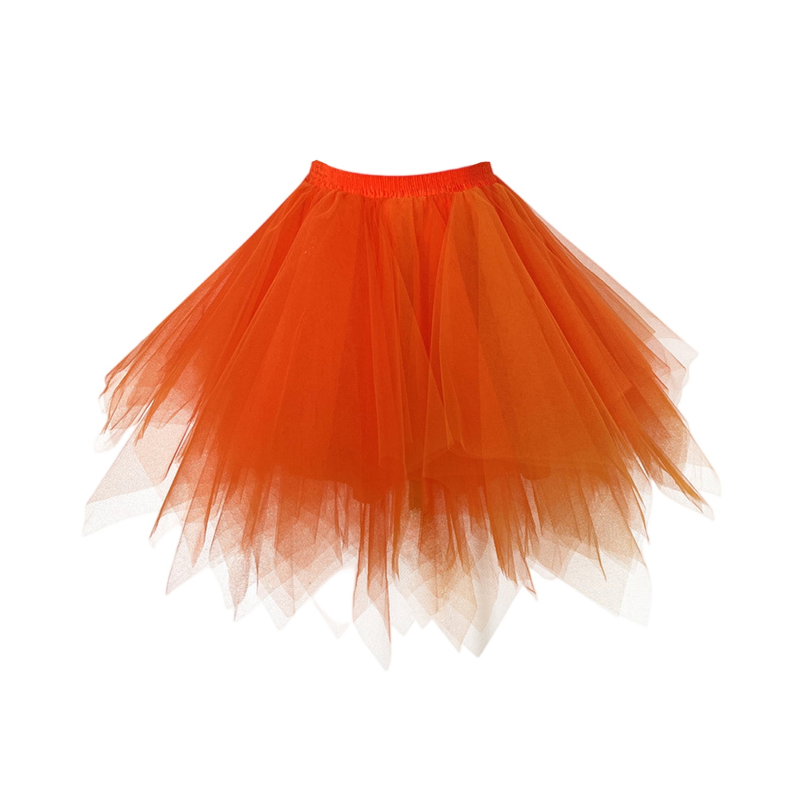 Layers Tutu Fluffy Dance Ballet Bubble Skirt Puffy Elastic Tulle Short ...