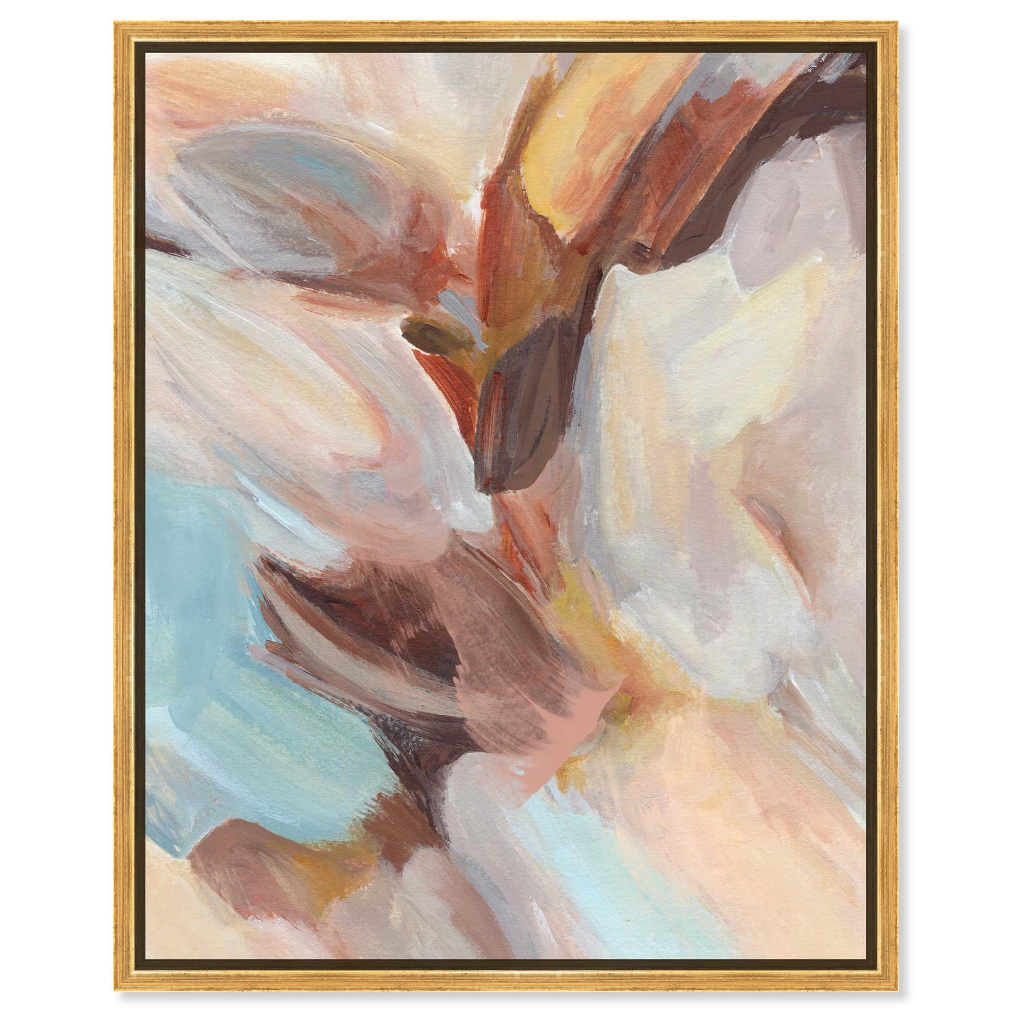 Layers of Colors II Canvas Contemporary Art by Art Remedy, Gold Frame ...