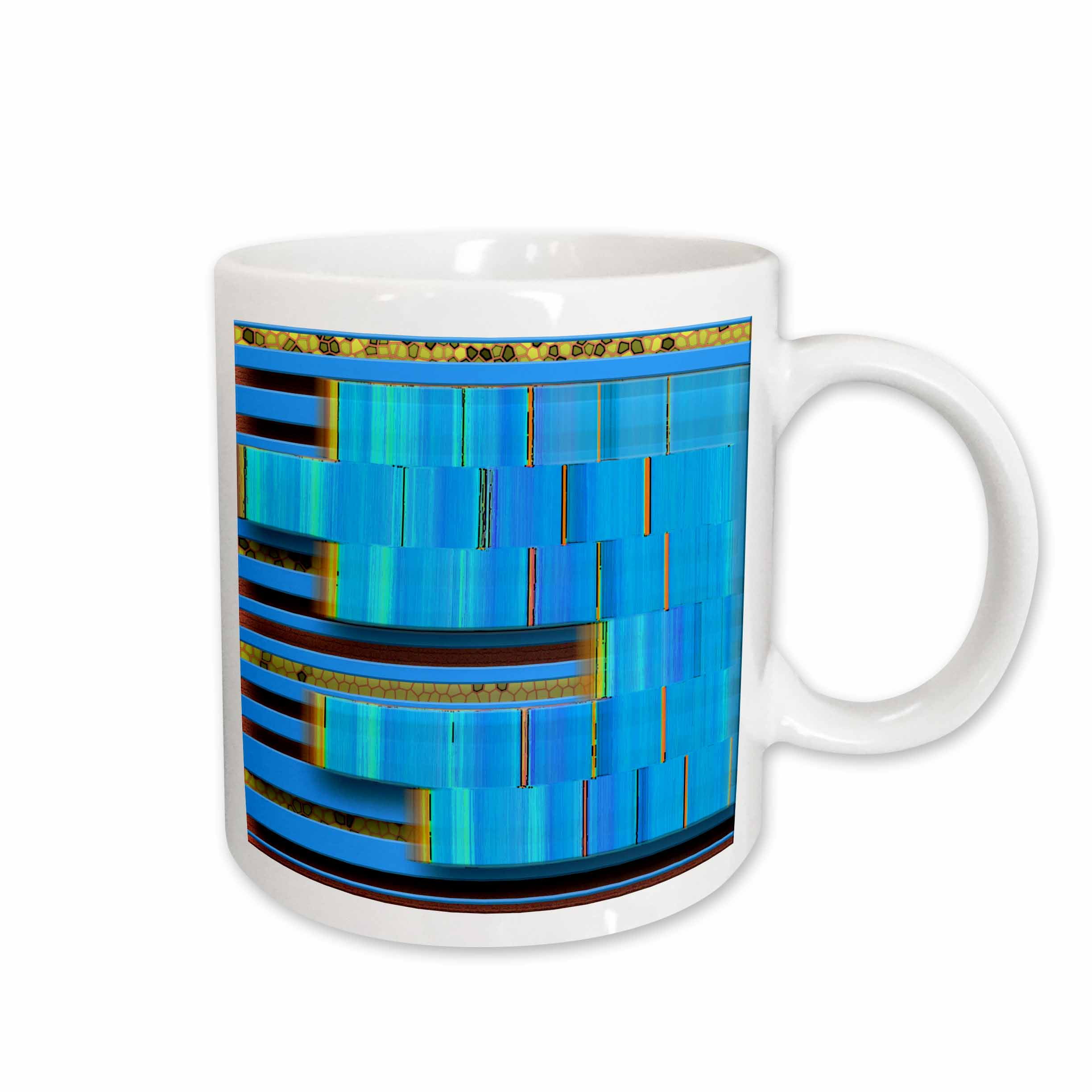 Layers of blue on stained glass gold making a cool design 11oz Mug mug ...
