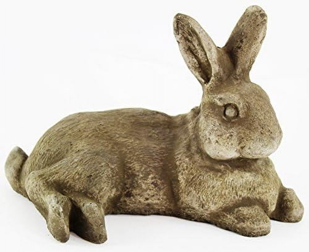 Laying Rabbit Garden Statues Cement Statuary Animal Yard - Walmart.com
