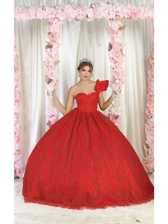 Layla K LK186 Juniors Womens 3D Butterfly Quince Ball Gown - Walmart.com