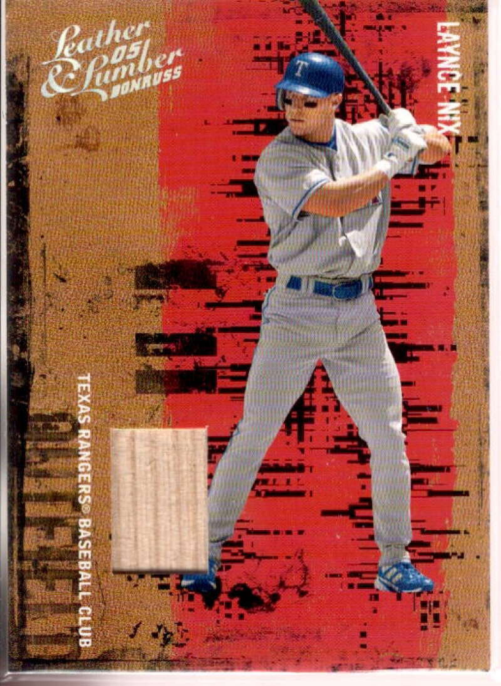 Laynce Nix Card 2005 Leather and Lumber Materials Bat #87 - Walmart.com
