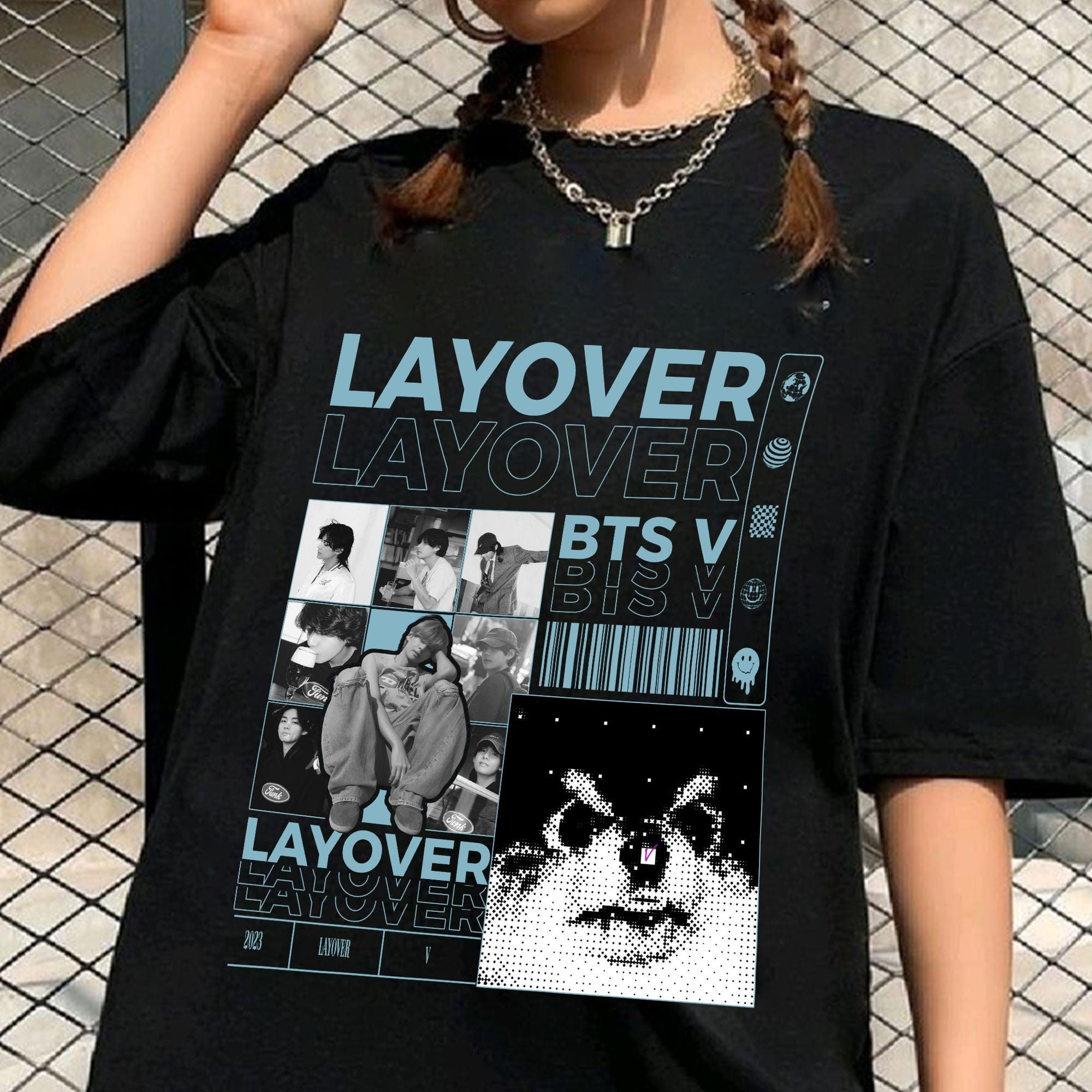 Layover Bts V Shirt, V Layover Retro Vintage T-Shirt, Layover Album ...