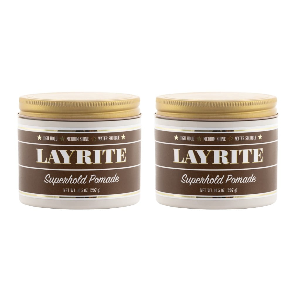 Layrite Superhold Hair Pomade for Men, 10.5 Oz (2 Pack) - Walmart.com