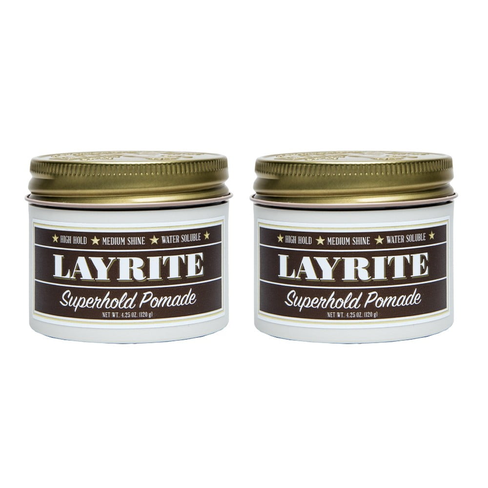 Layrite Superhold Hair Pomade for Men, 4.25 Oz (2 Pack) - Walmart.com