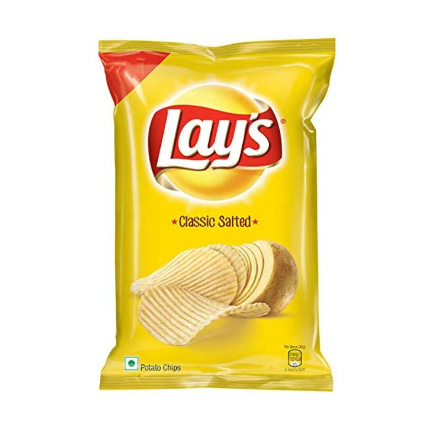 Lays Classic Salted Yellow Pack 52g (Pack of 4) - Walmart.com
