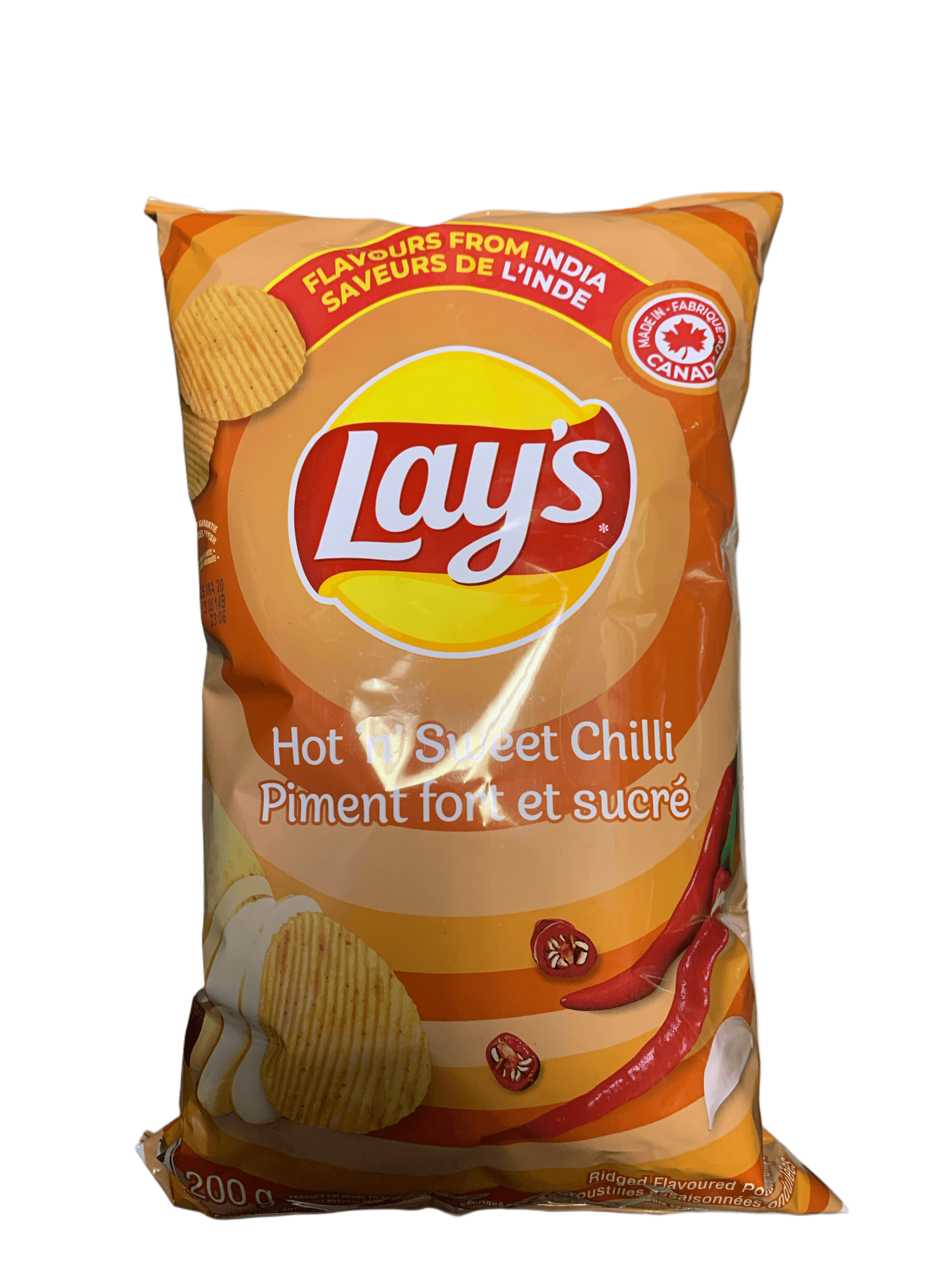 Lays Hot N Sweet Chilli Chips 200G - Canadian Edition - Walmart.com