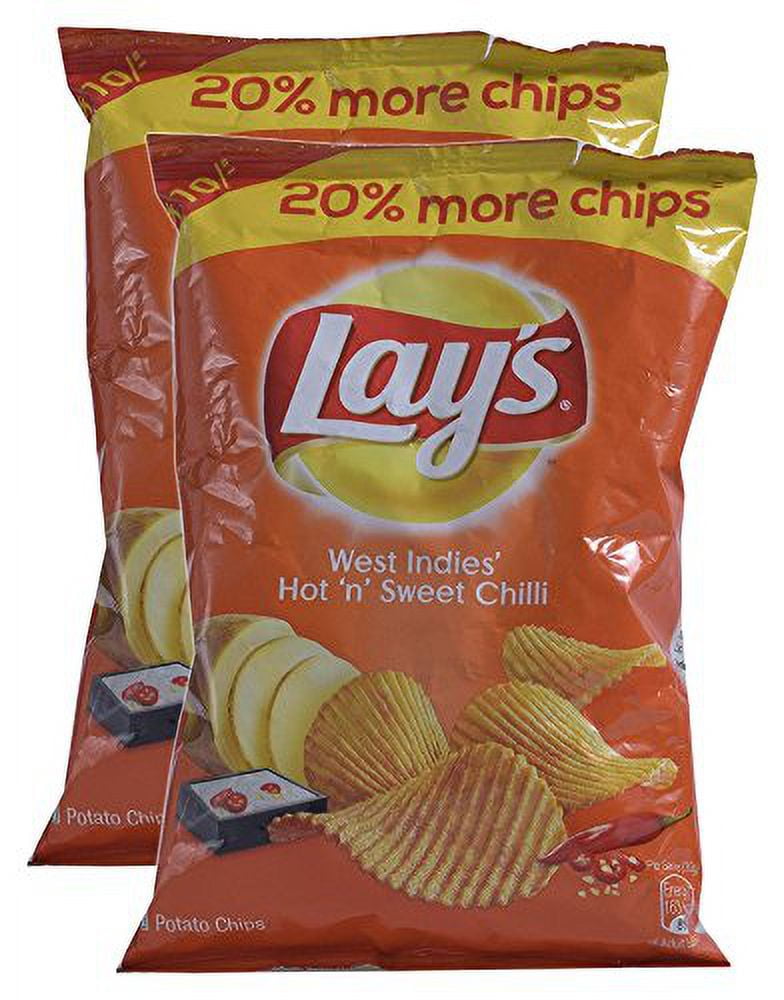 Lays India Lays West OIF8 Indies' Hot N' Sweet Chilli Chips 30 Grams ...