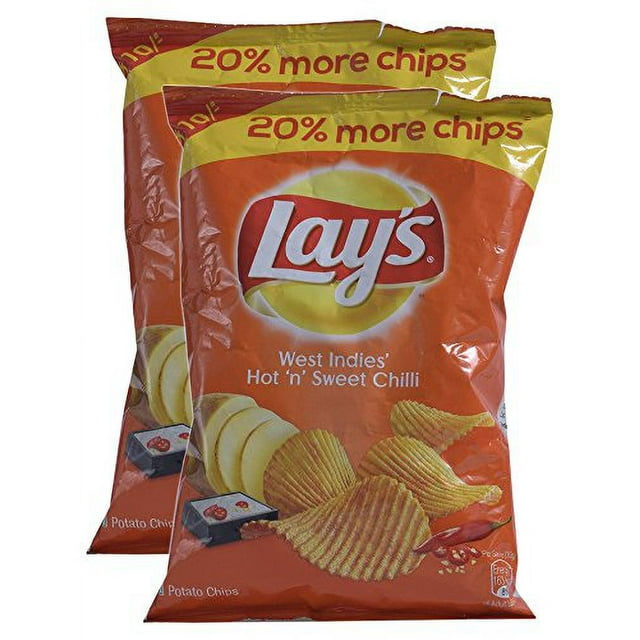 Lays India Lays West OIF8 Indies' Hot N' Sweet Chilli Chips 30 Grams ...