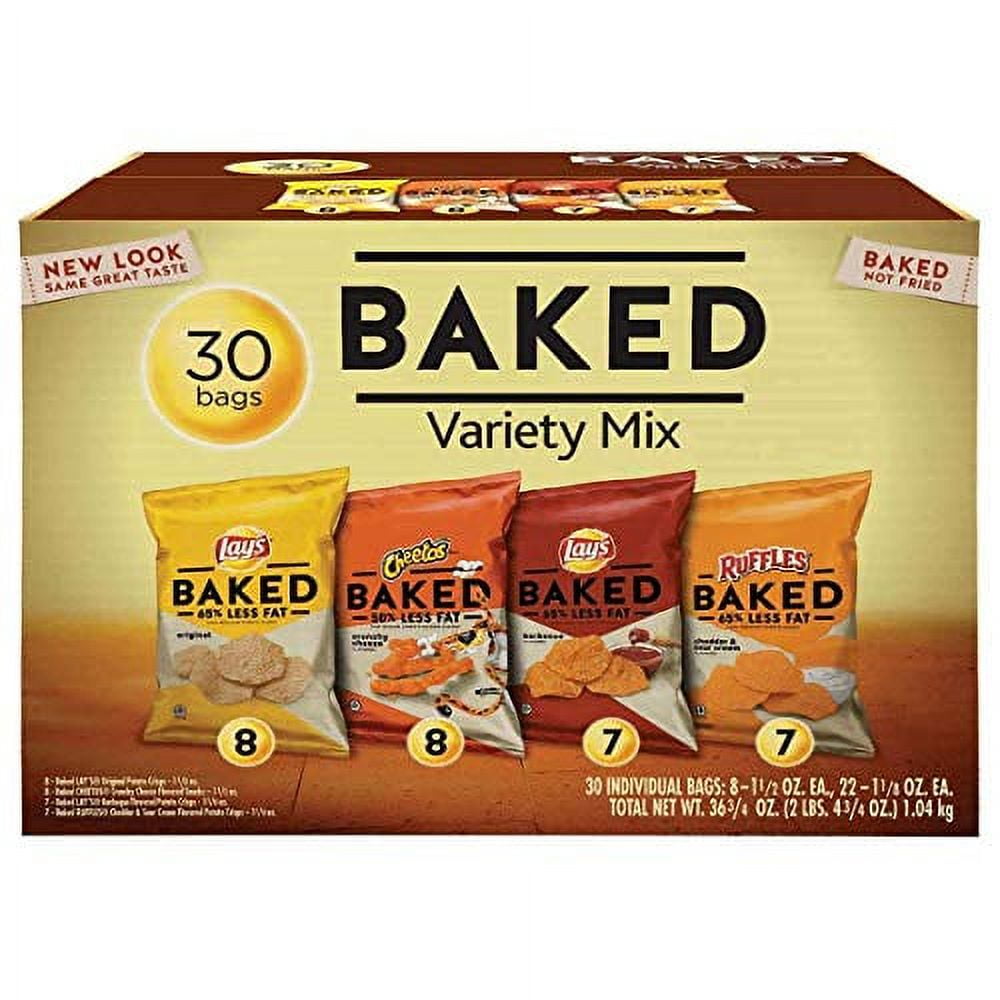 Lays Oven Baked Potato Chips Variety Pack, 30Count - Walmart.com