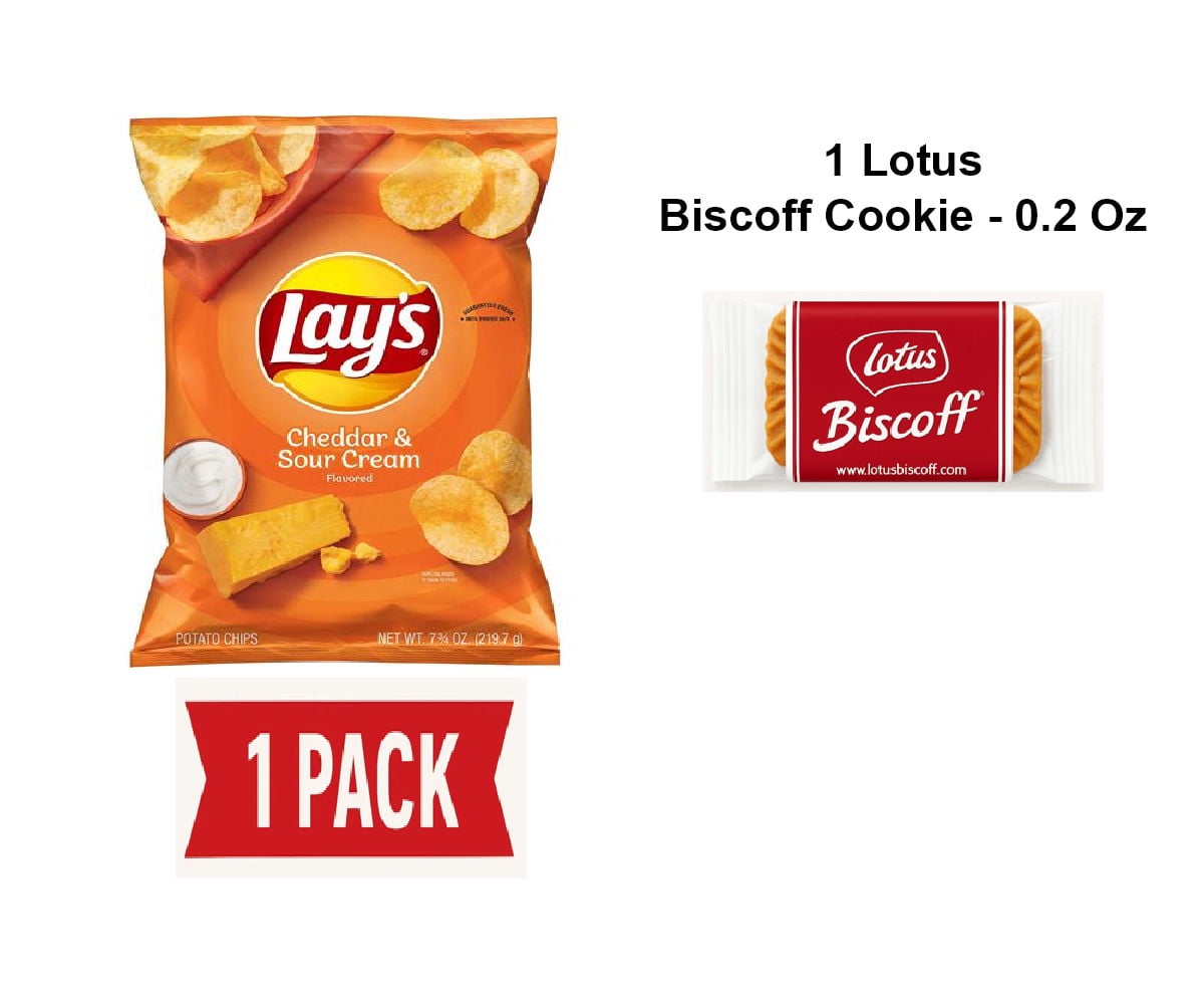 Lays Potato Chips, Cheddar & Sour Cream Flavored Snacks, 7.75Oz Bag ...