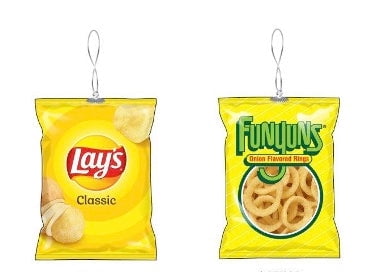 Lays Potato Chips and Funyuns 2-pack Christmas Tree Ornament Set ...