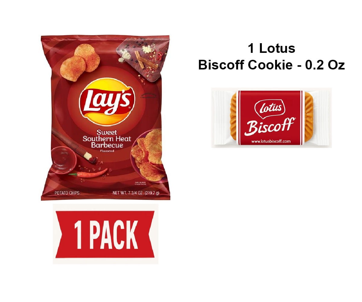 Lays Sweet Southern Heat Barbecue Flavored Potato Chips, 7.75 Oz - Pack ...