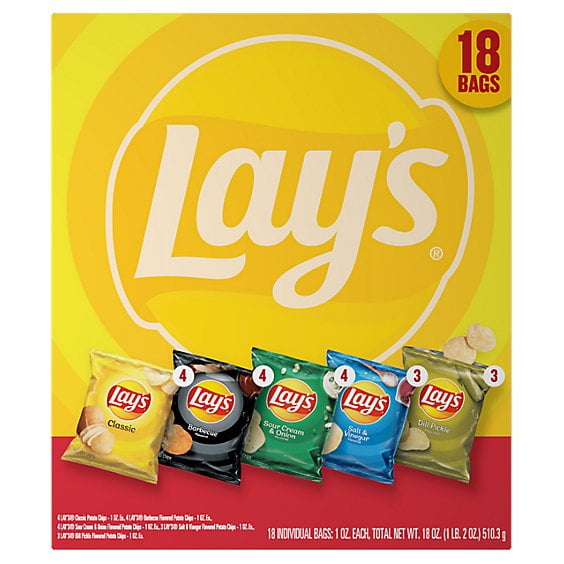 Lays Variety Mix - 18 Count - Walmart.com