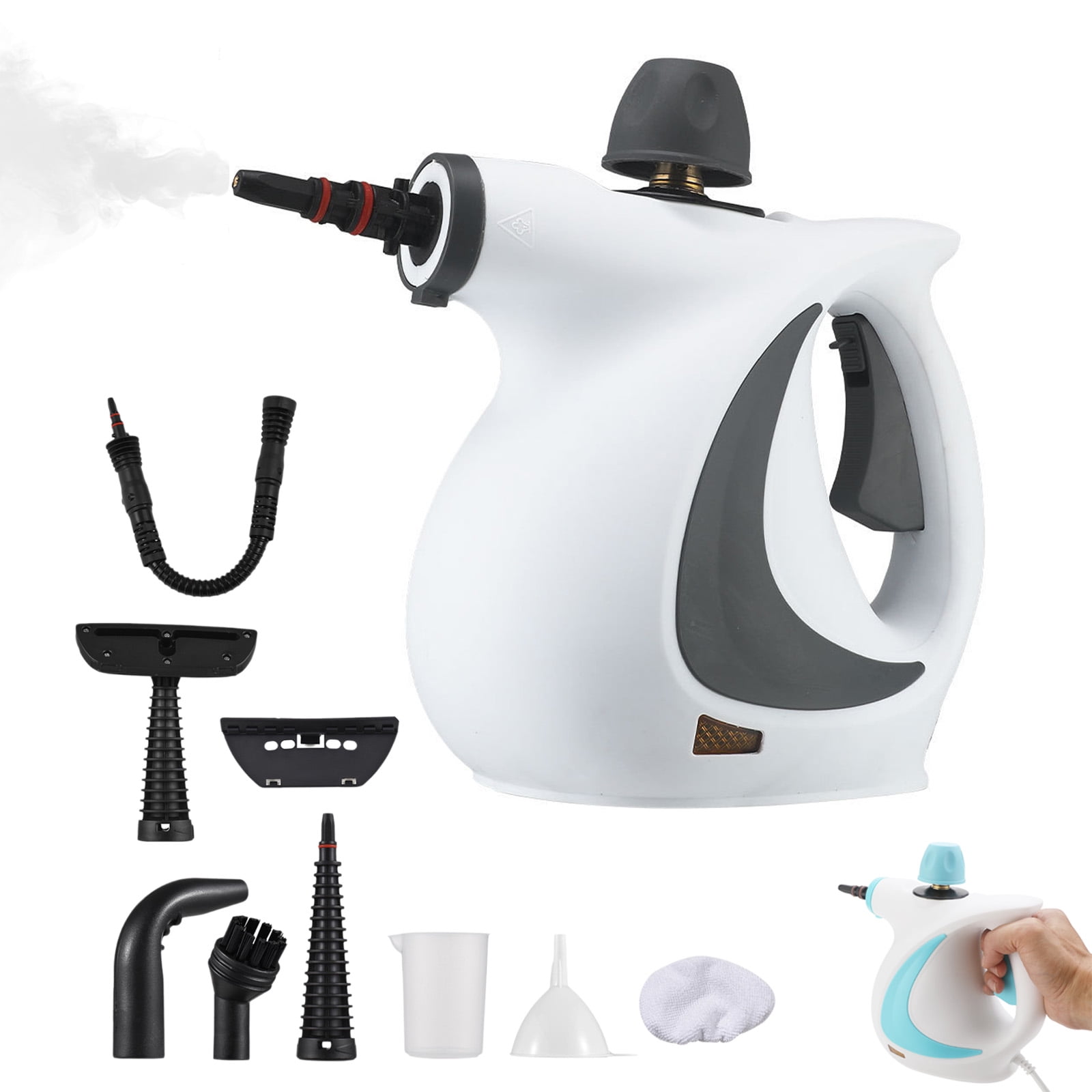 Laytic Steam Cleaner, Pressurized Handheld Multi-Surface Natural Steam ...
