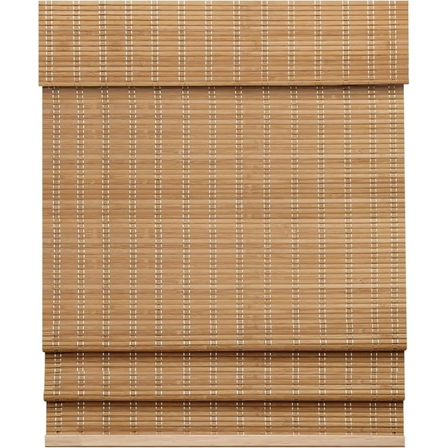 LazBlinds Cordless Bamboo Roman Shades, Light Filtering Window ...