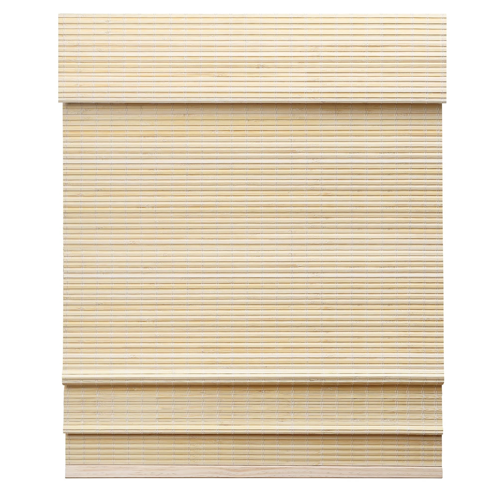 LazBlinds Cordless Bamboo Roman Shades, Privacy Window Treatment, Roll ...