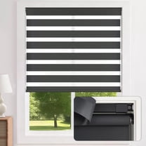 MYshade Cordless Zebra Blinds White-36"W*72"H Pull Down Roller Window ...