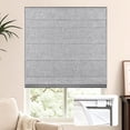 LazBlinds No Tools No Drill Cordless Roman Shades for Windows, Blackout ...
