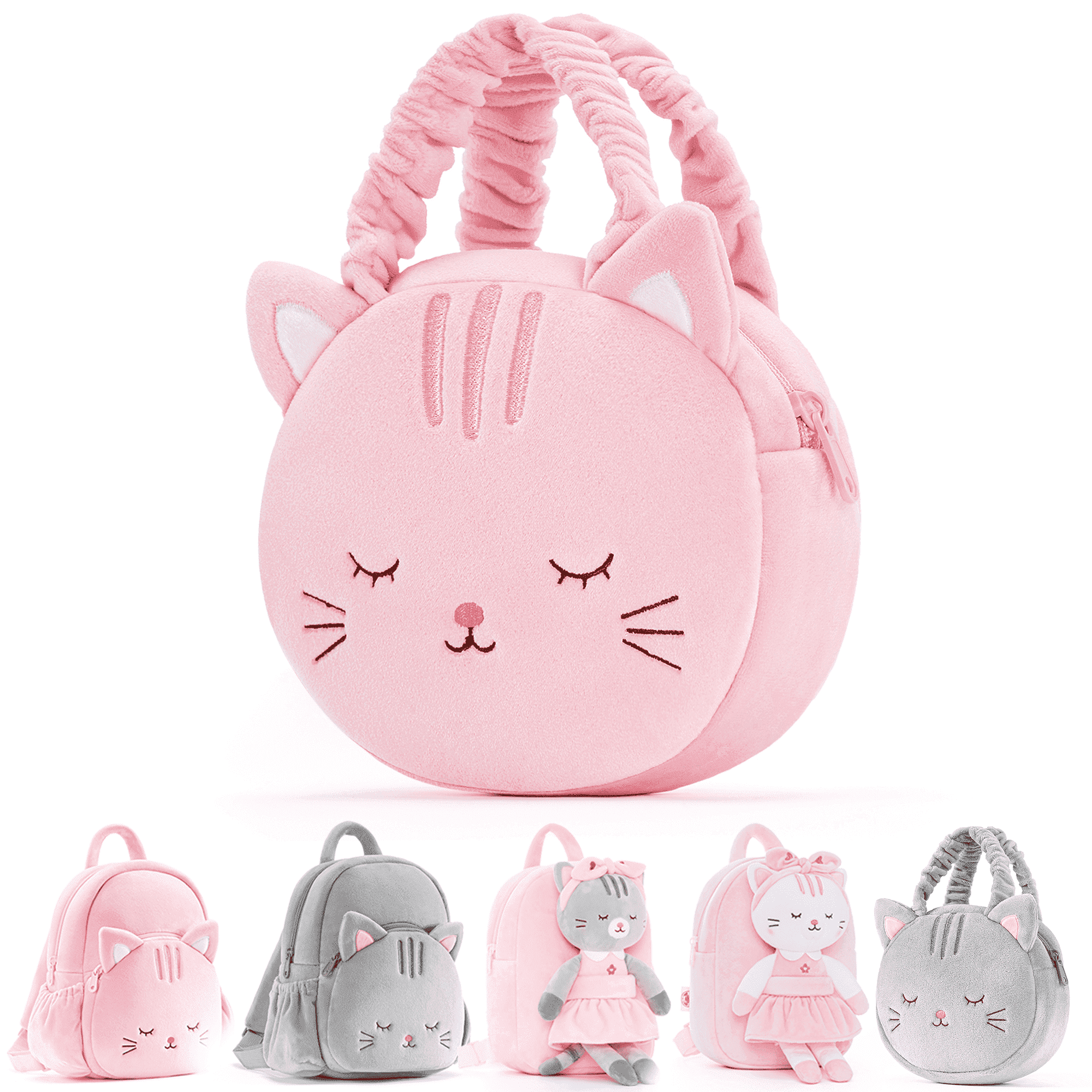 Lazada Kitty Handbag Baby Girl Gifts Hand Purse Pink Cat Purses 6inches ...