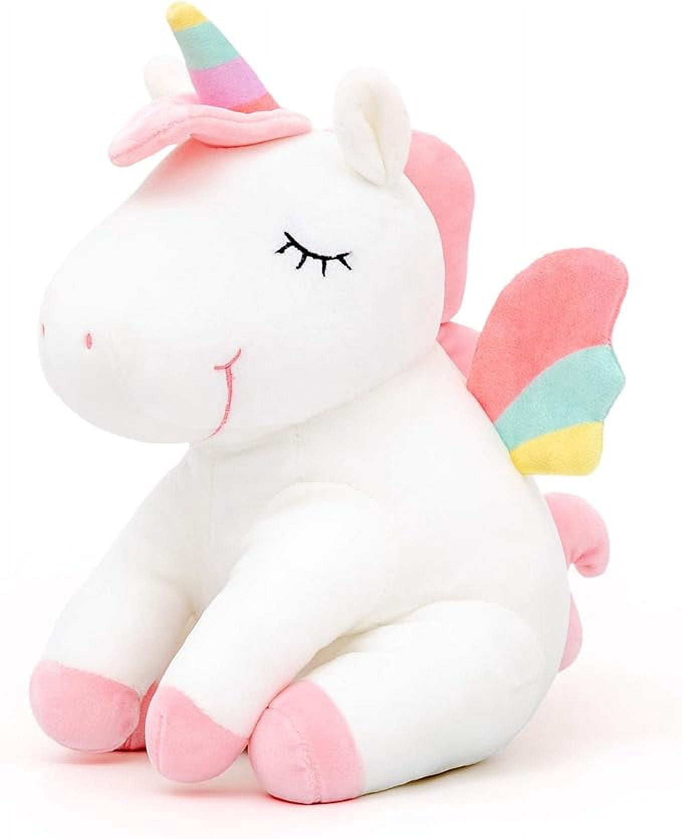Lazada Unicorn Stuffed Animal Plush Toys Girls Gifts with Rainbow Wings ...