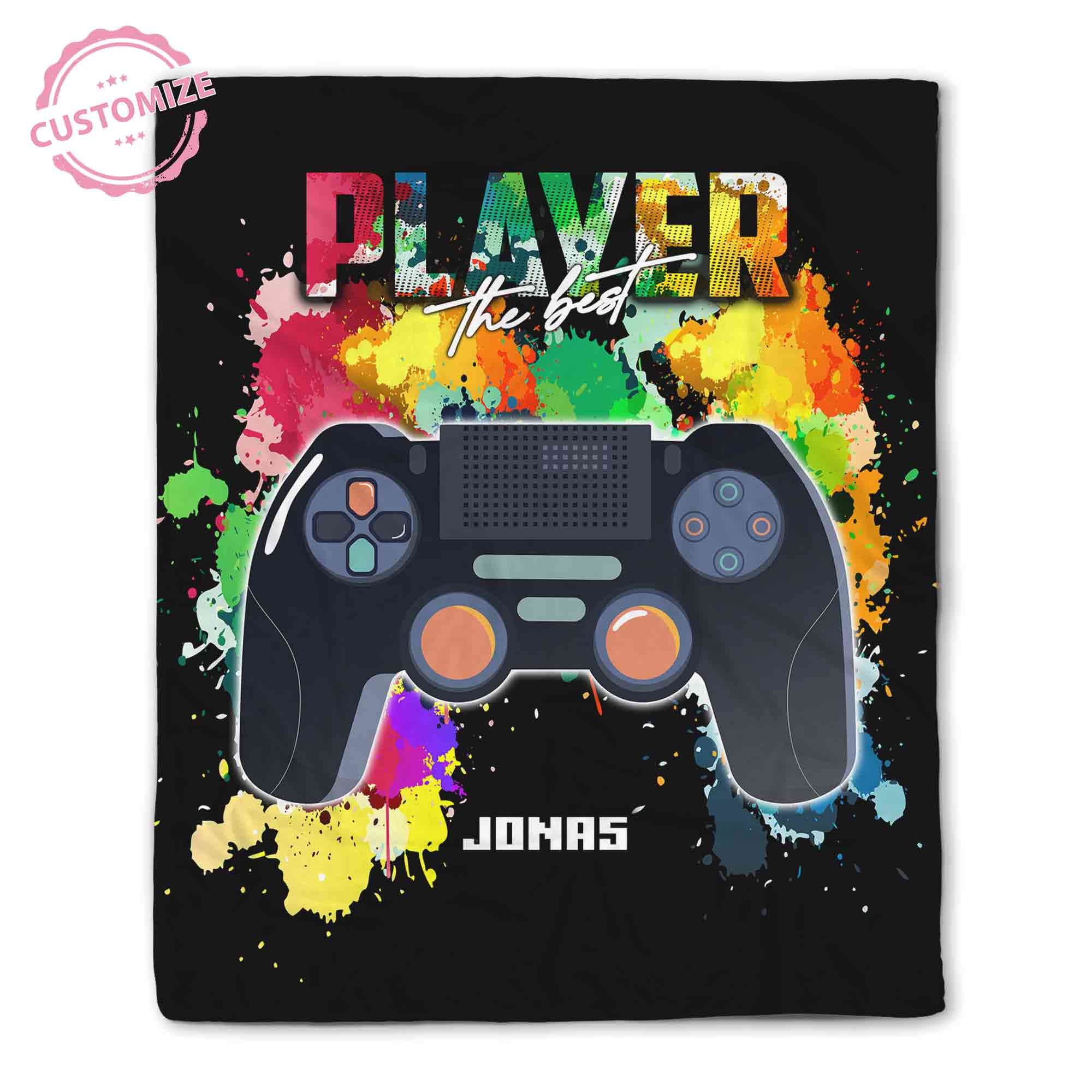 Lazaofficial Custom Blanket With Name, Gaming Blankets, Gamer Blanket ...