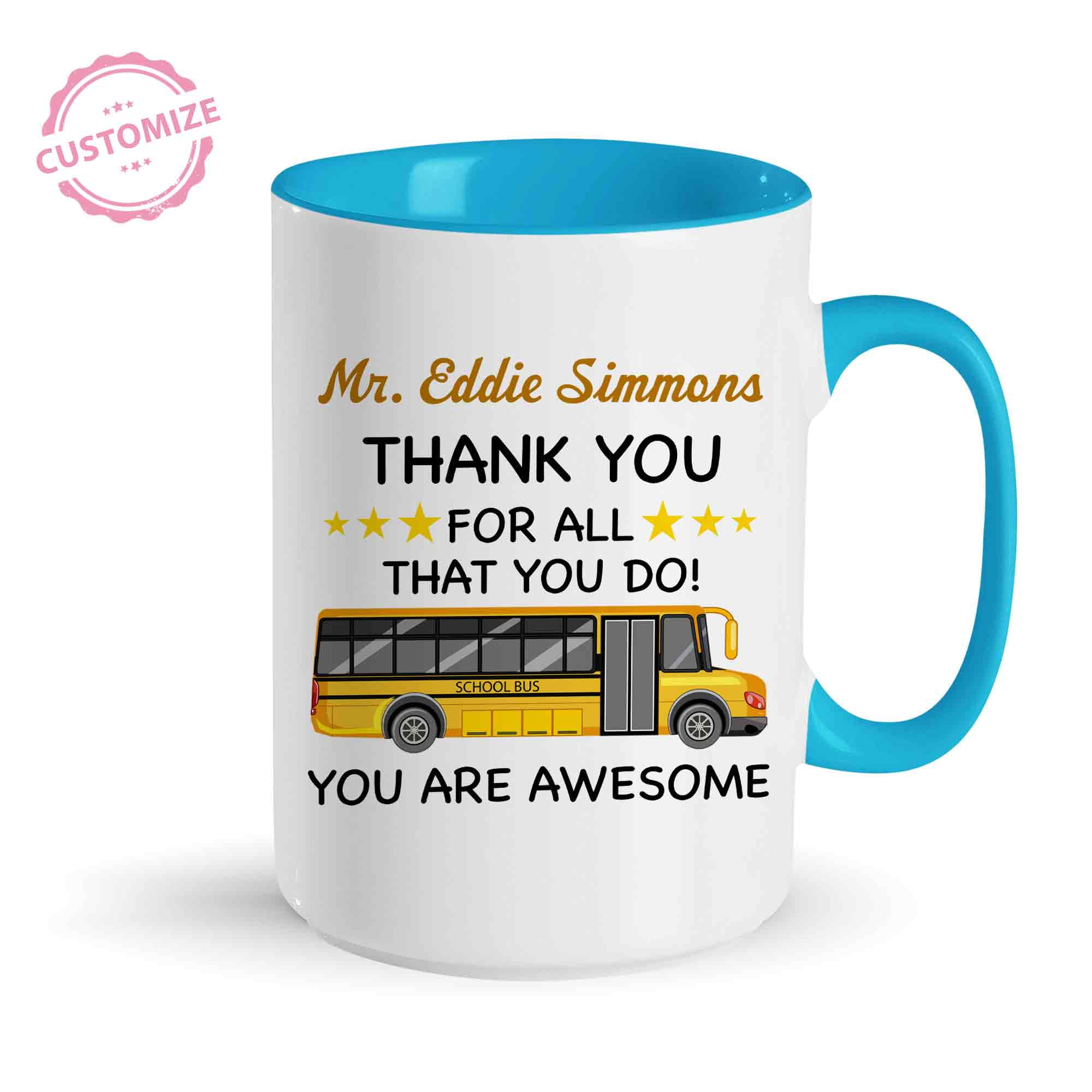 Lazaofficial Personalized Coffee Mug, Funny Coffee Mugs, Bus Driver ...