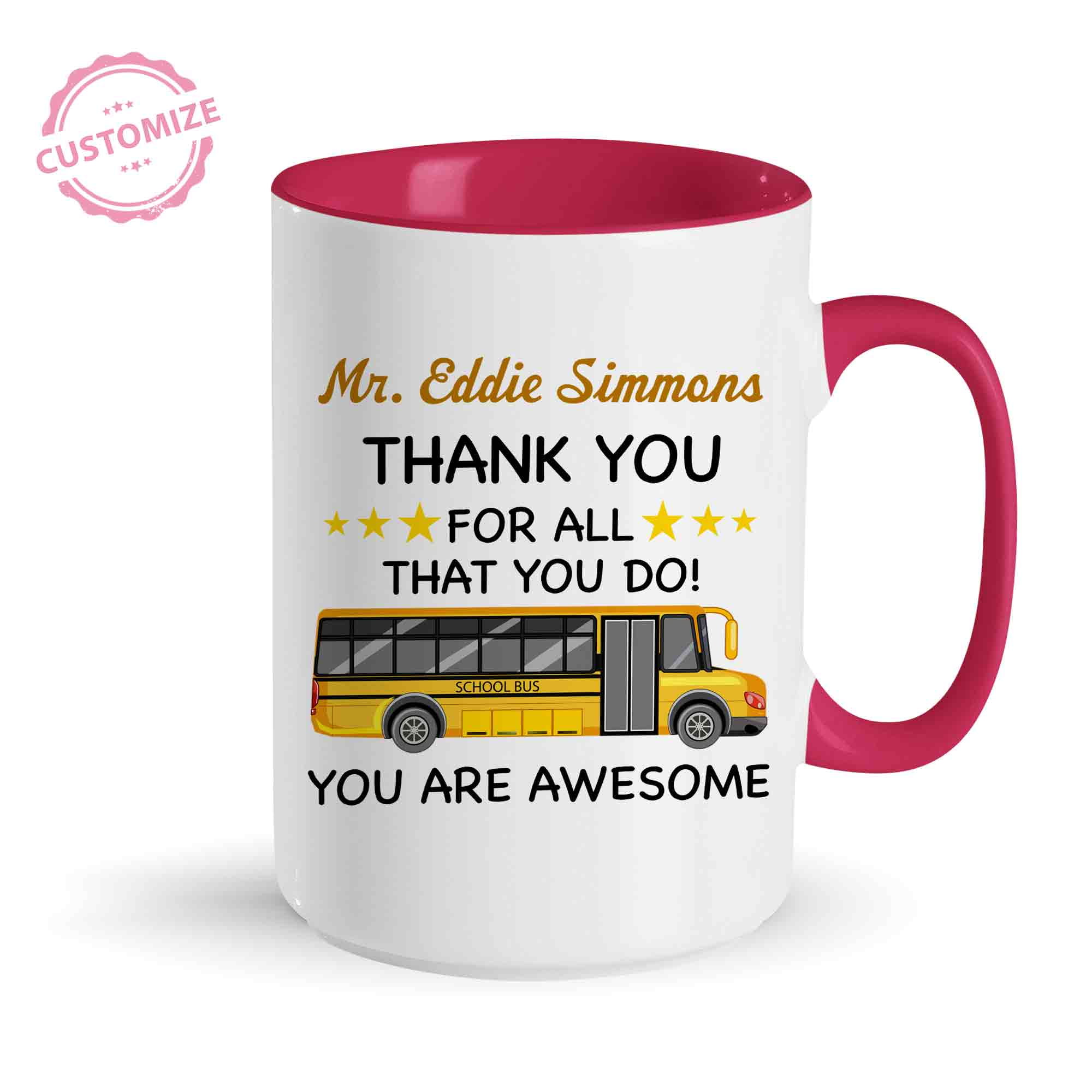 Lazaofficial Personalized Coffee Mug, Funny Coffee Mugs, Bus Driver ...