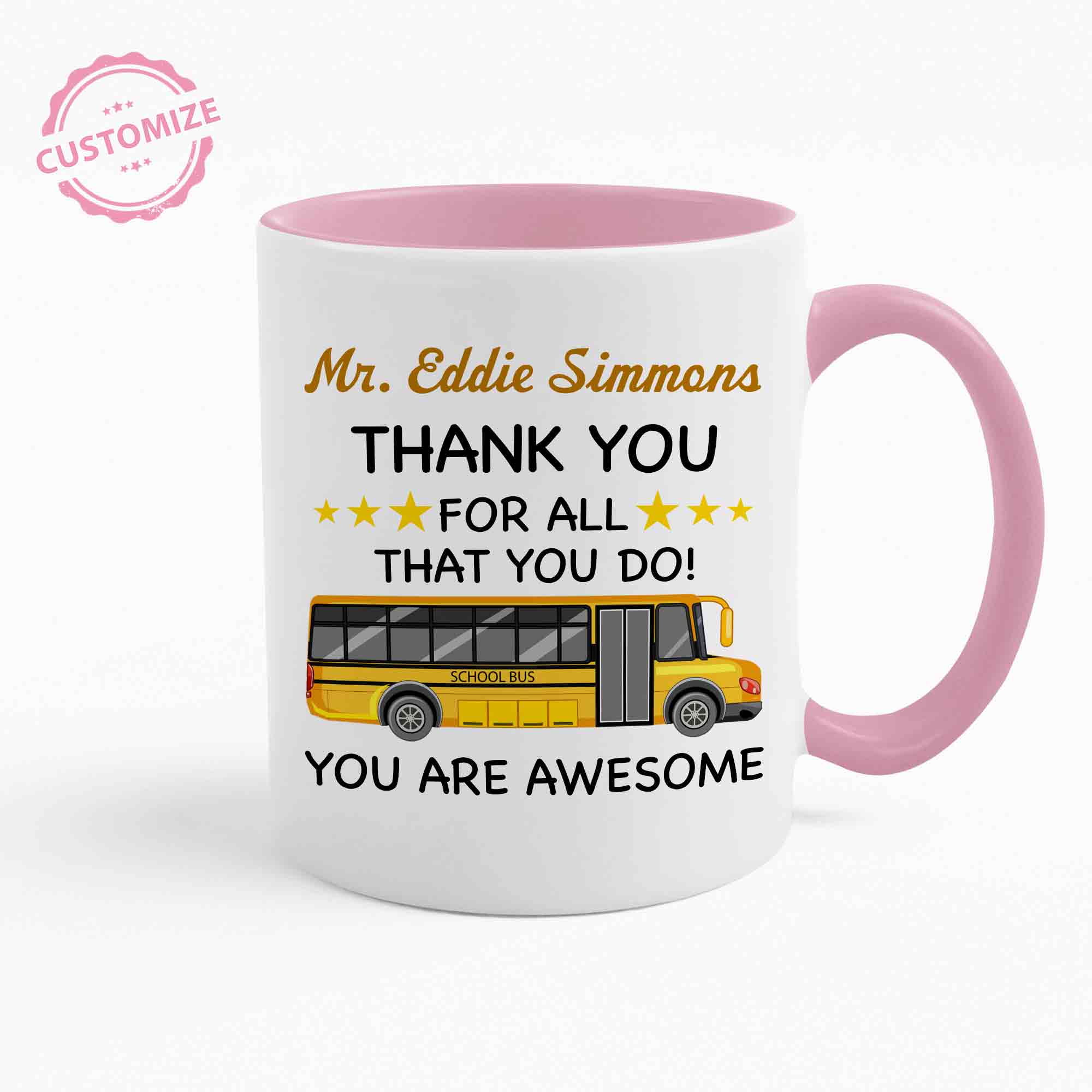 Lazaofficial Personalized Coffee Mug, Funny Coffee Mugs, Bus Driver ...
