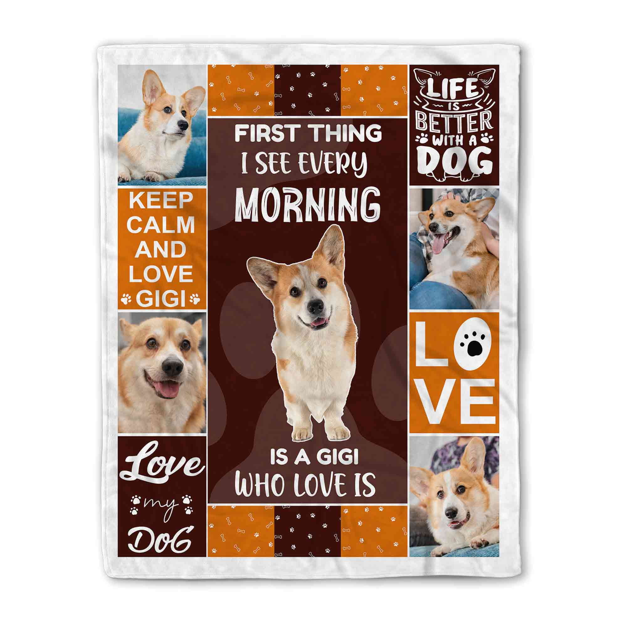 Lazaofficial Personalized Dog Blanket, Personalized Photo Gifts ...