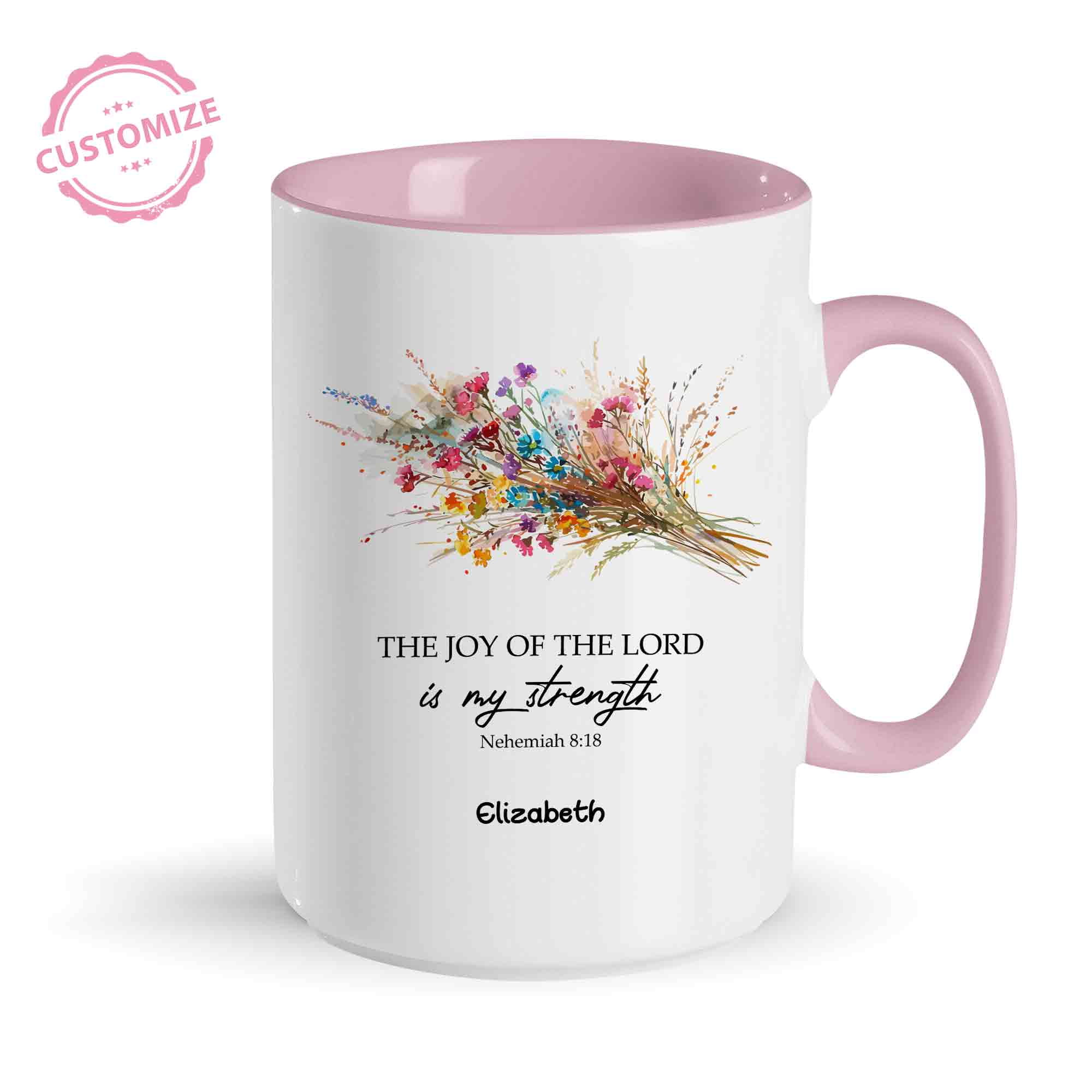 Lazaofficial Personalized Mugs With Names, Bible Verse Coffee Mug ...