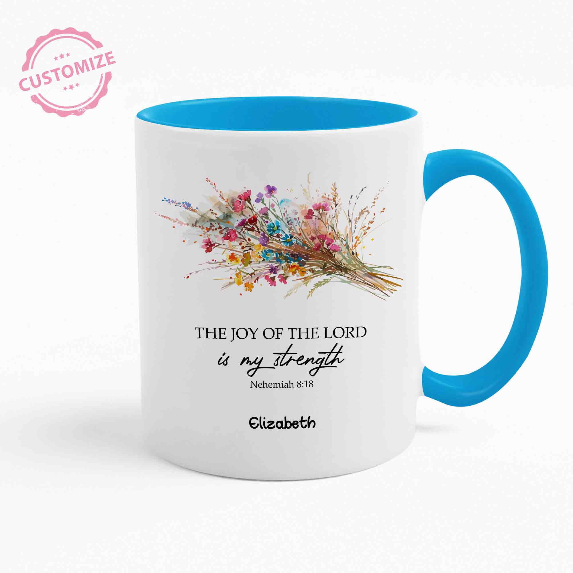 Lazaofficial Personalized Mugs With Names, Bible Verse Coffee Mug ...