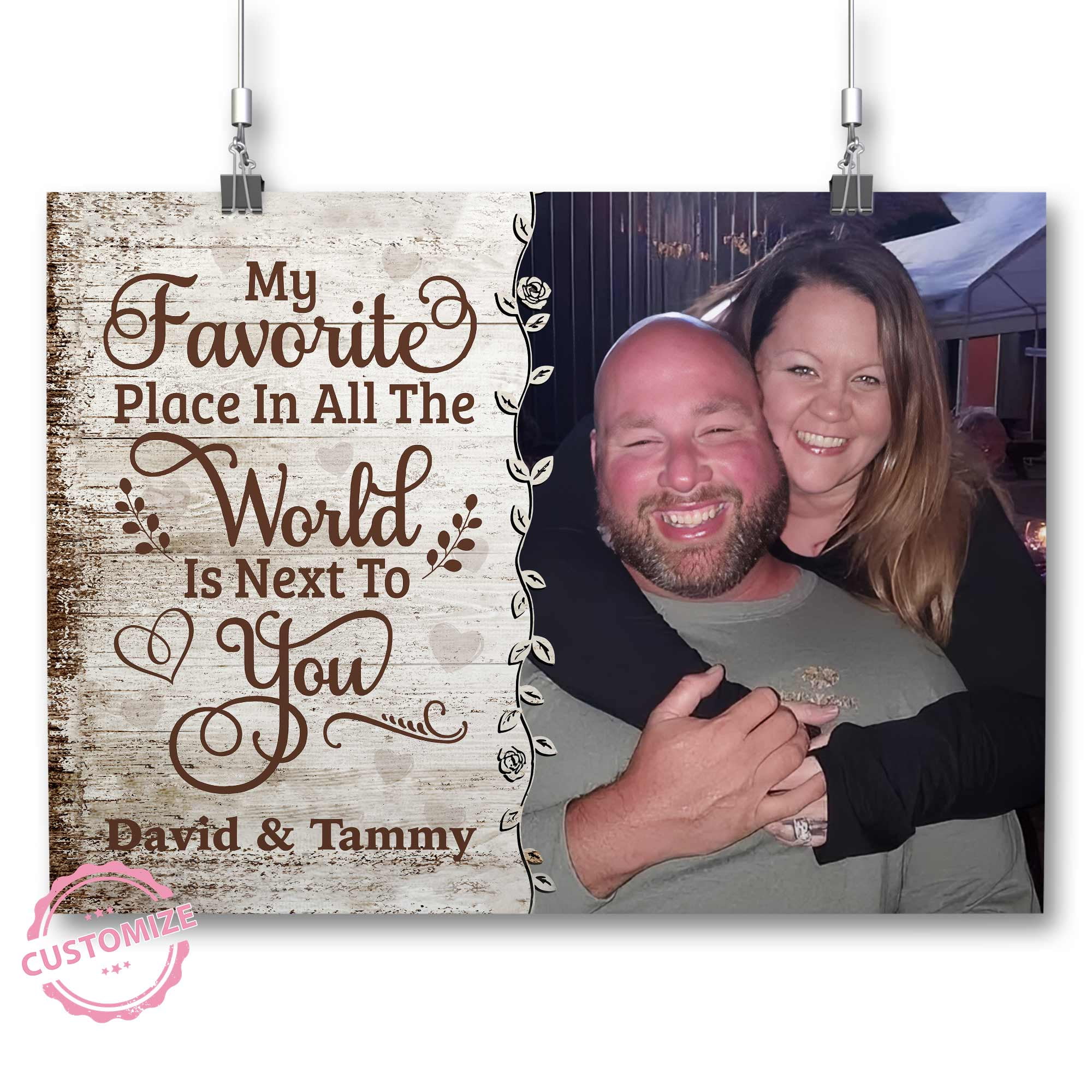 Lazaofficial Personalized Name Canvas, Photos Print Canvas Custom ...