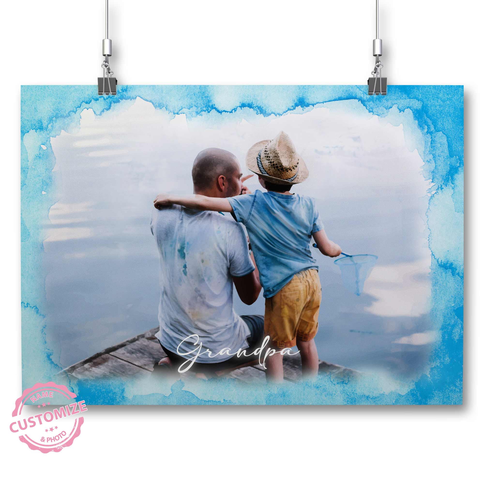 Lazaofficial Personalized Name Canvas, Photos Print, Family Wall Decor ...