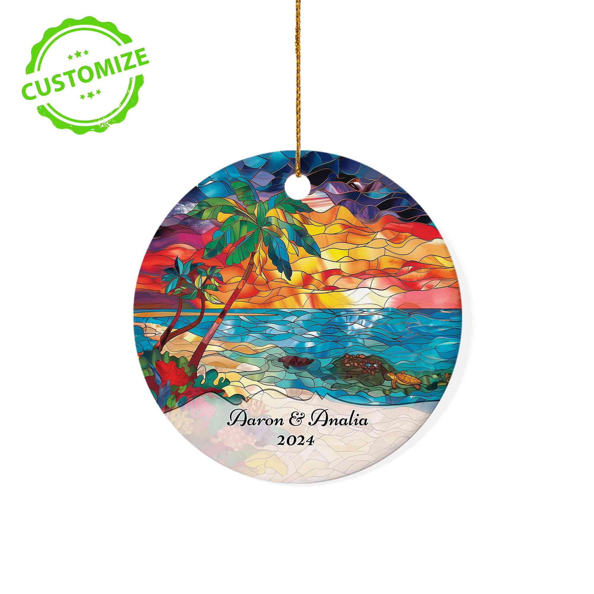 Lazaofficial Personalized Ornaments With Names, Aruba Christmas ...
