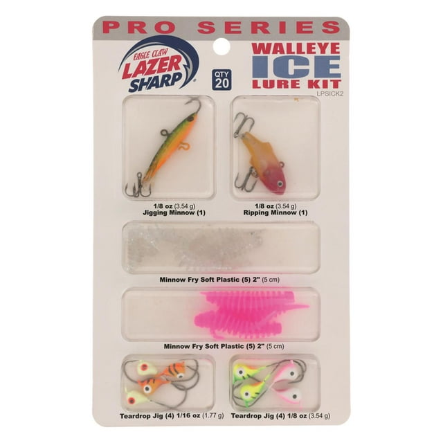 Lazer Sharp 20 Piece Walleye Lure Kit - Walmart.com