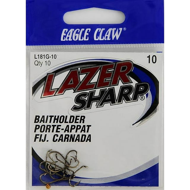Lazer Sharp L181GH-10 Baitholder Hook, Bronze, Size 10 Hook - Walmart.com