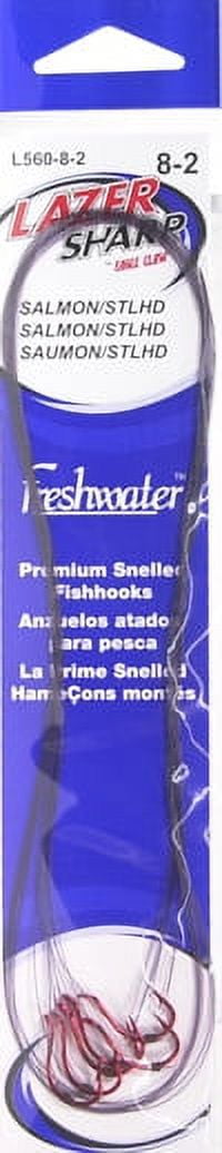 Lazer Sharp L560H-8-2 Salmon Hook Rig, Red Color, Size 2 - Walmart.com