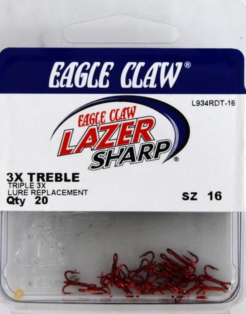 Lazer Sharp L934RDTH-16 Regular Shank Hook, Red, Size 16 - Walmart.com