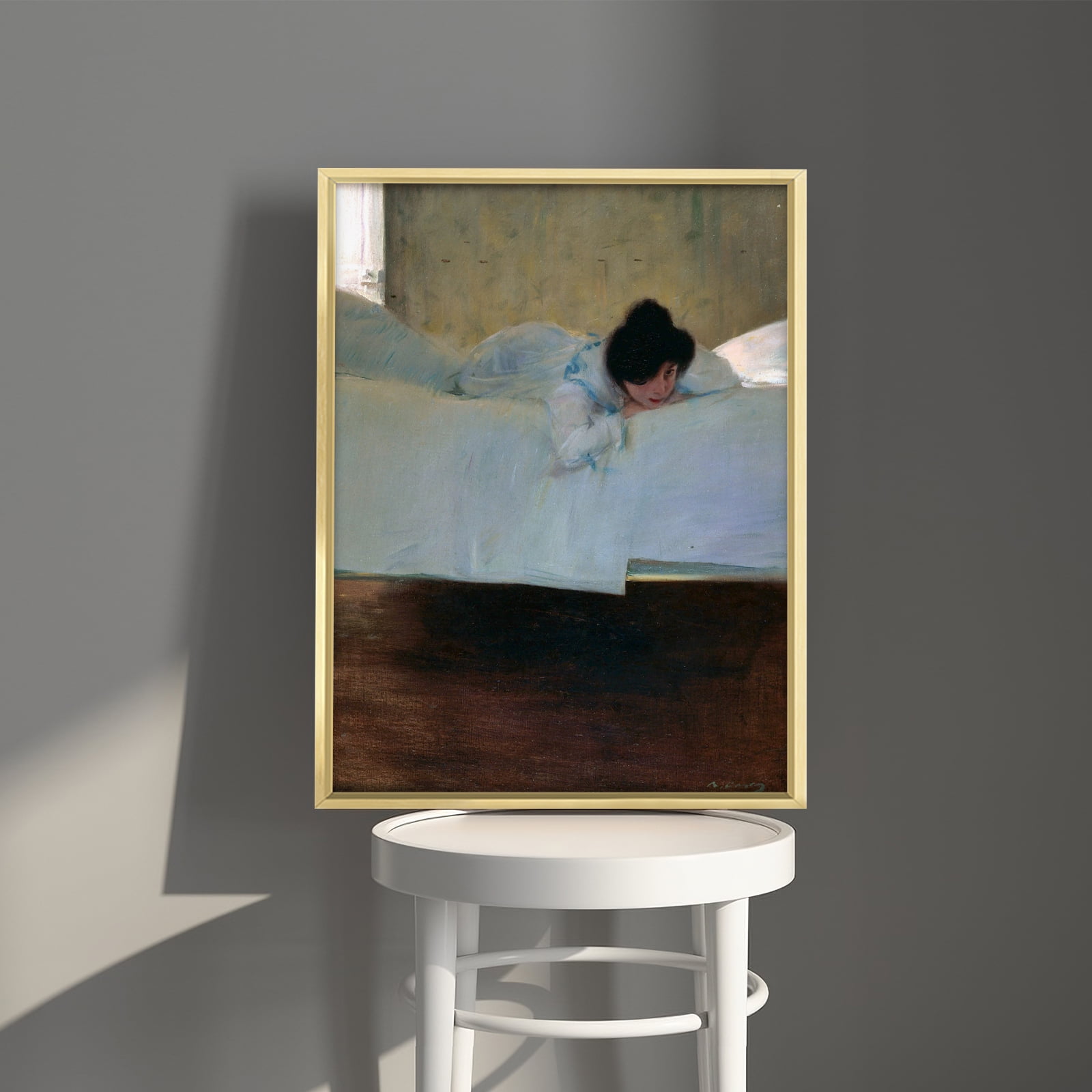 Laziness by Ramon Casas Carbo 1898-1900, Framed Wall Art, Canvas Prints ...