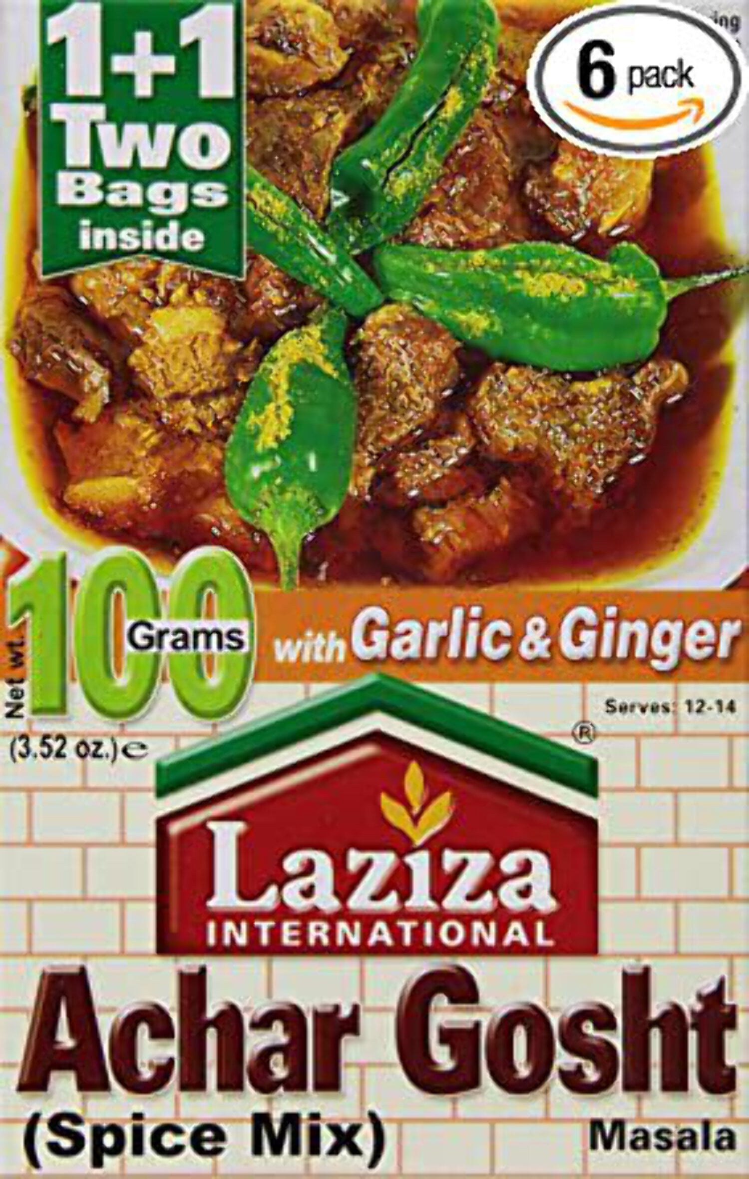 Laziza Achar Gosht Masala Spice Mix 100g (Pack of 3) - Walmart.com