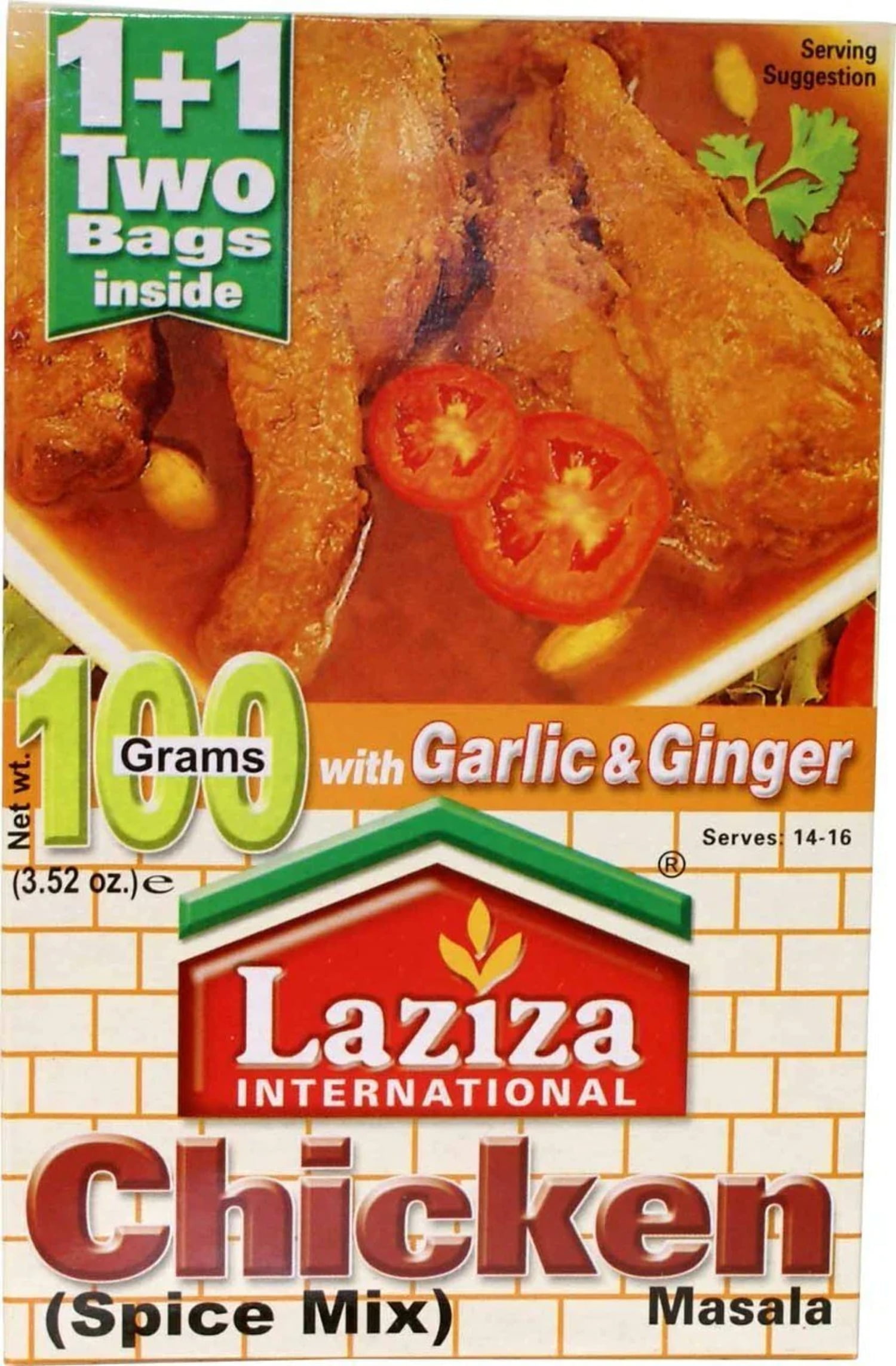 Laziza Chicken Masala with Garlic & Ginger 100g (Pack of 3) - Walmart.com
