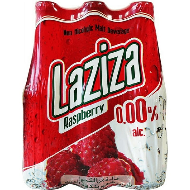 Laziza Raspberry Flavor Non Alcoholic Malt Beverage, Product of Lebanon ...