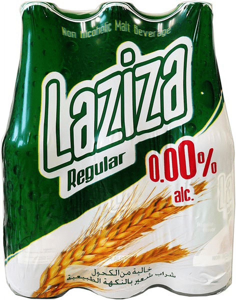 Laziza Regular Non Alcoholic Malt Beverage, Product of Lebanon, 12-Pack ...