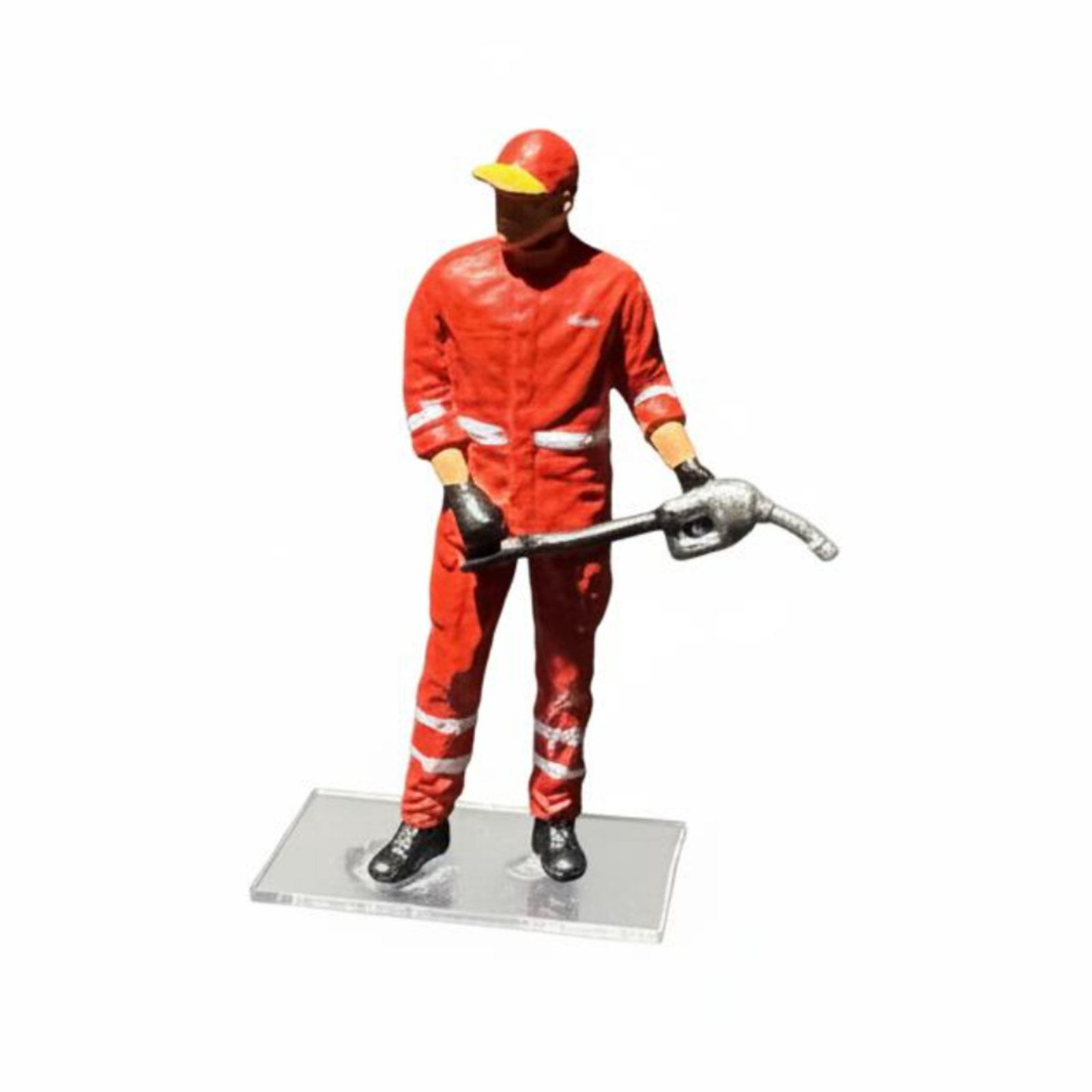 Lazsy 1:64 Gas Station Set Hand-Painted Gas Station Diorama DIY Model ...