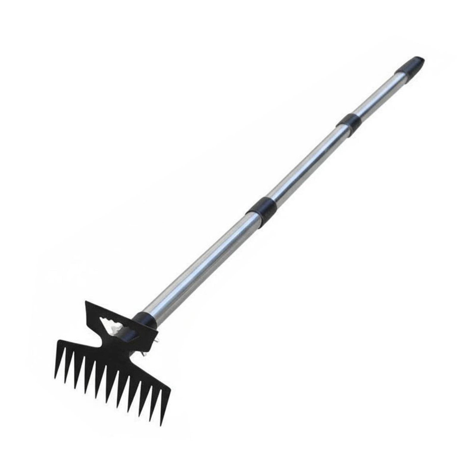 Lazsy 11 Tine Cultivator Hoe 2 in 1 Weeding Hoe Easy Storage Double ...