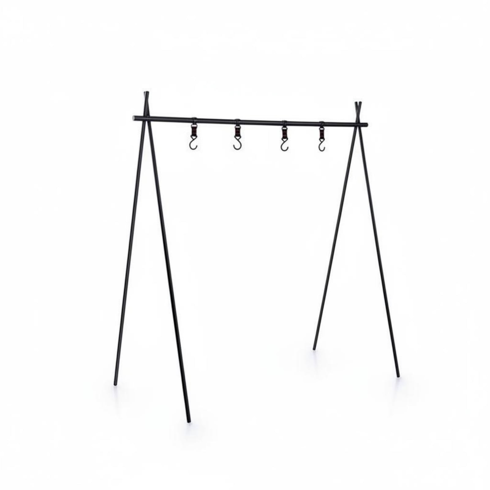 Lazsy A-Shaped camping hanging Rack Freestanding Tripod Rack Foldable ...