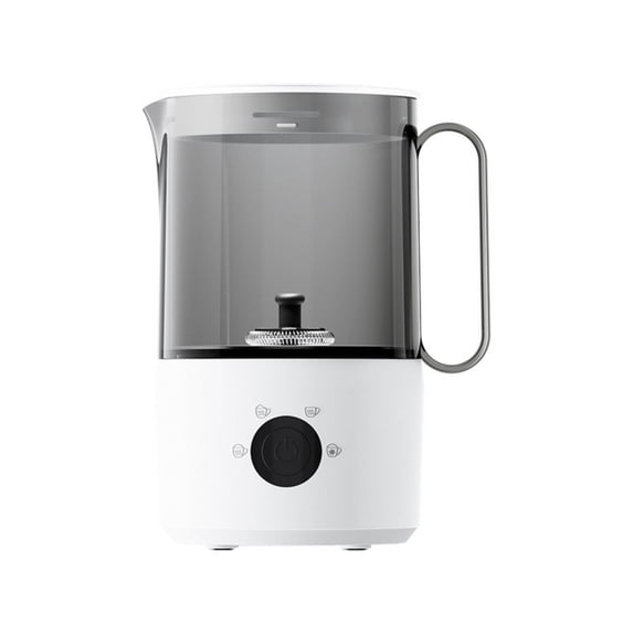 Lazsy Electric Milk Frother Transparent Acrylic Milk Frother Lidded ...