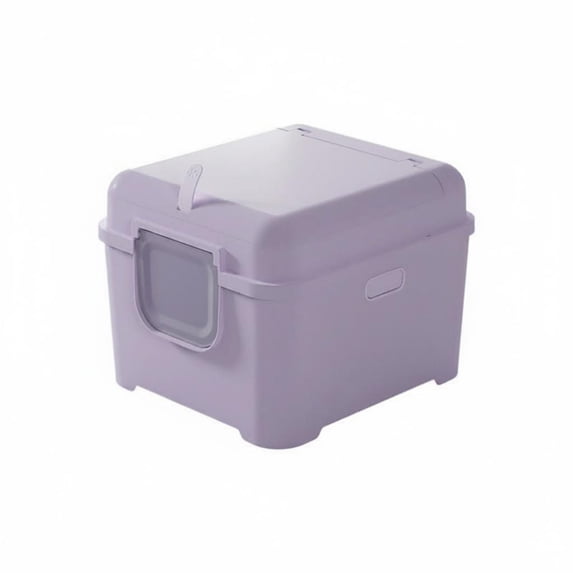 Lazsy Extra Large Cat Waste Container Waterproof Enclosed Cat Waste ...